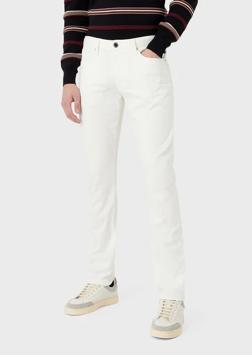 Emporio Armani Slim Denim Jeans J06-White – Phases Men's Fashion