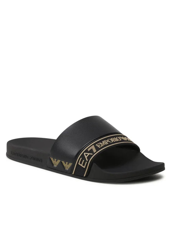 EA7 Emporio Armani Slides-Black – Phases Men's Fashion