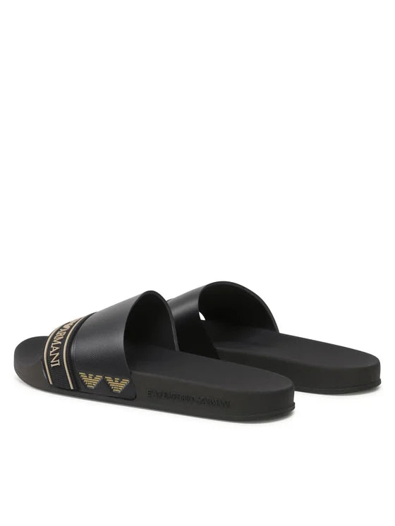 EA7 Emporio Armani Slides-Black – Phases Men's Fashion