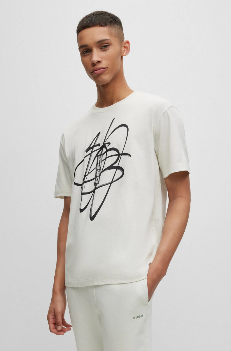 Hugo Graffiti Artwork T-Shirt Depuseni-Light Pastel Green – Phases Men ...