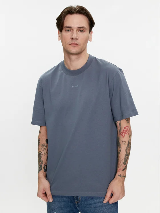 Hugo Relaxed Fit Logo T-Shirt-Blue – Phases Men's Fashion