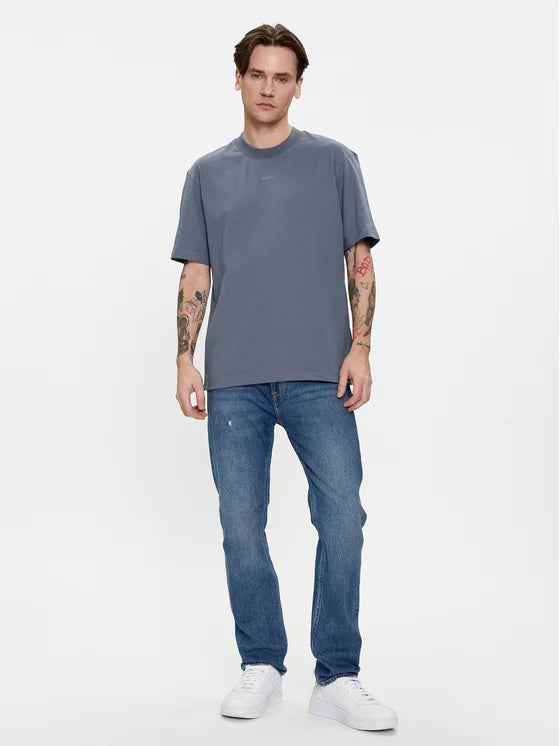 Hugo Relaxed Fit Logo T-Shirt-Blue – Phases Men's Fashion