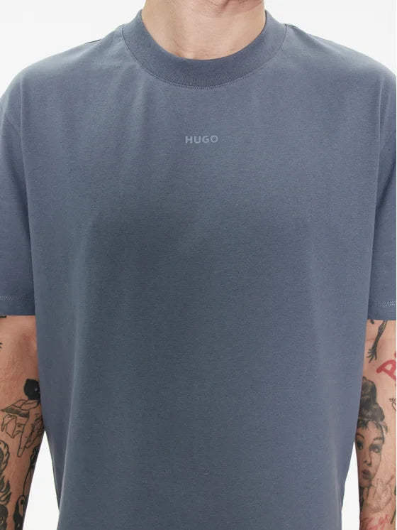 Hugo Relaxed Fit Logo T-Shirt-Blue – Phases Men's Fashion